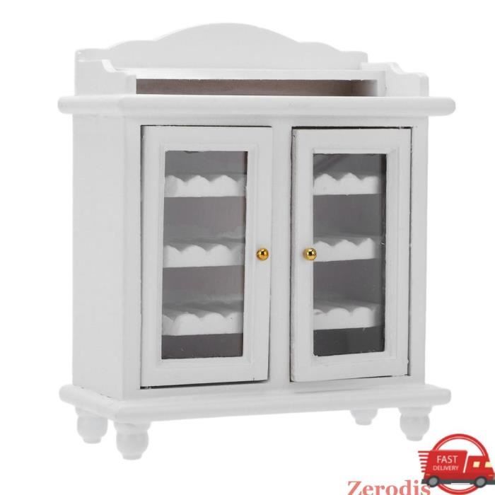 Armoire miniature Armoire de maison de poupée en bois, meuble classique et élégant, puericulture ...