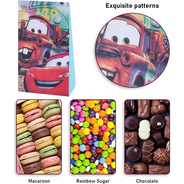 Thème Sacs de Bonbons,12 Pièces Sacs en Papier, Pochettes Cadeaux ...