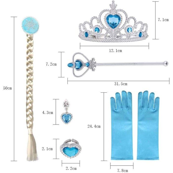 KIT VETEMENT - ACCESSOIRE Accessoires de Costume - Princesse - Elsa la ...