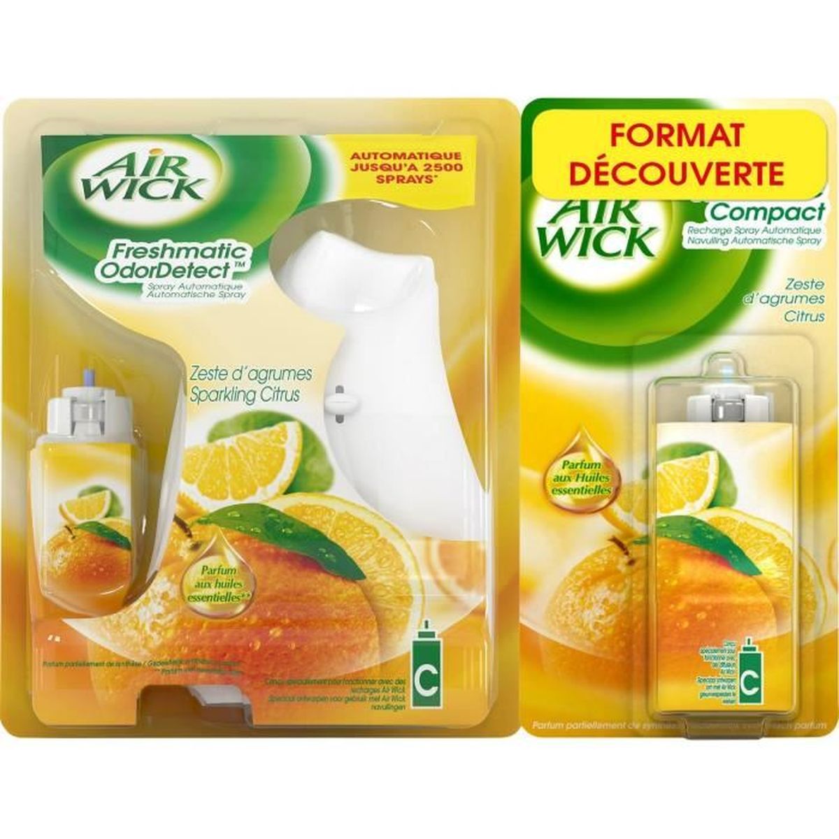 AIR WICK - DIFFUSEUR AUTOMATIQUE FRESHMATIC AGRUMES - Cdiscount Maison