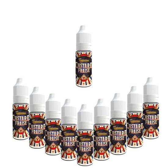Balboul Juice - custard fraise 10ml 10mg x10 +1 e-liquide Balboul Juice ...