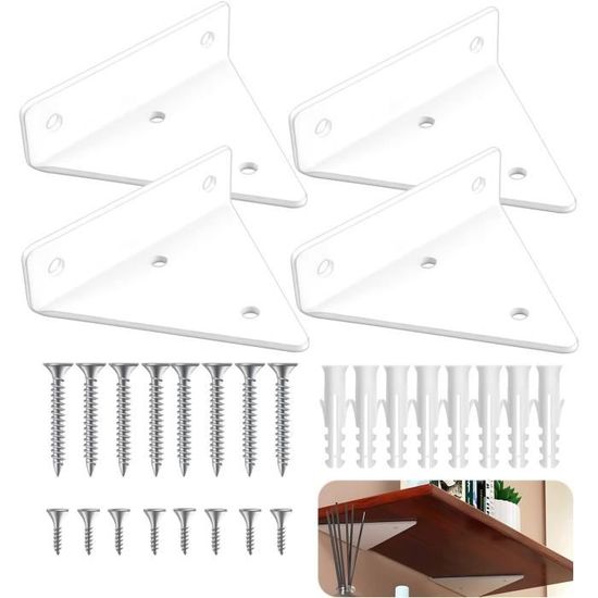 Support D'Étagère Triangle Supports À Tablettes Equerre Etagere Murale ...