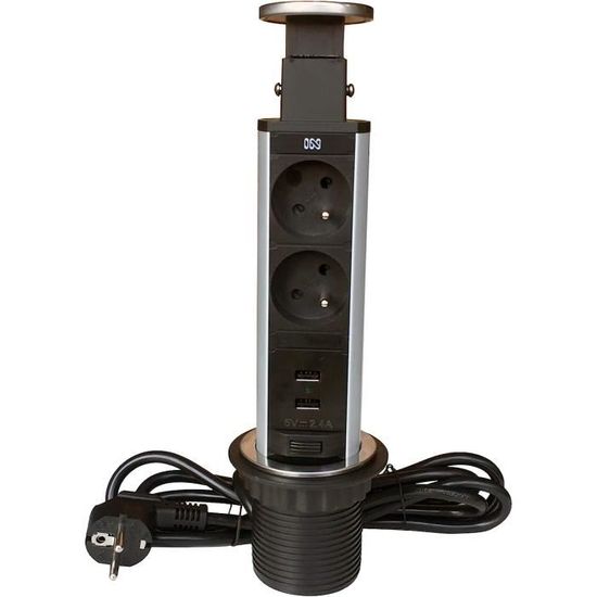 Tower Power Bloc Multiprise 2 Prises Avec 2 Prises Usb (Multiprise ...