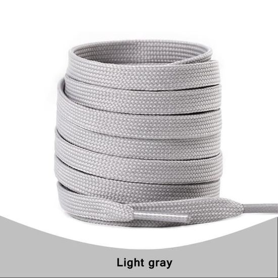 LACET DE CHAUSSURE,Light gray-120cm--Lacets Plats Pour Chaussures De ...
