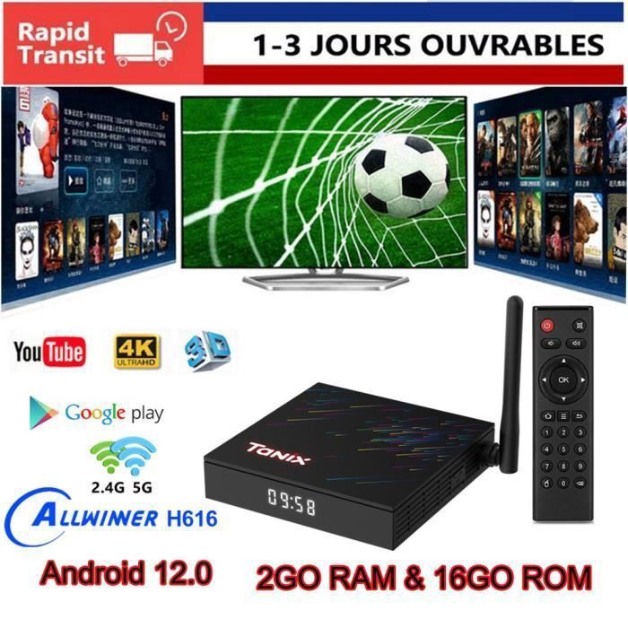 Android 12 TX68 Smart TV BOX 2GB 16GB Dual WIFI Allwinner H616 Quad ...
