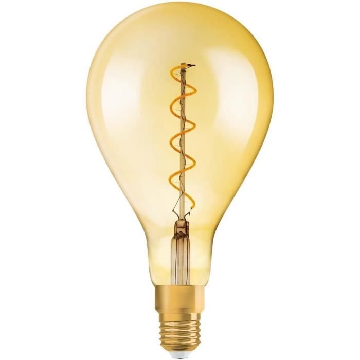 Vintage Edition 1906 Ampoule Led À Filament Spirale - Culot E27 - Forme Spéciale Standard 160Mm ...