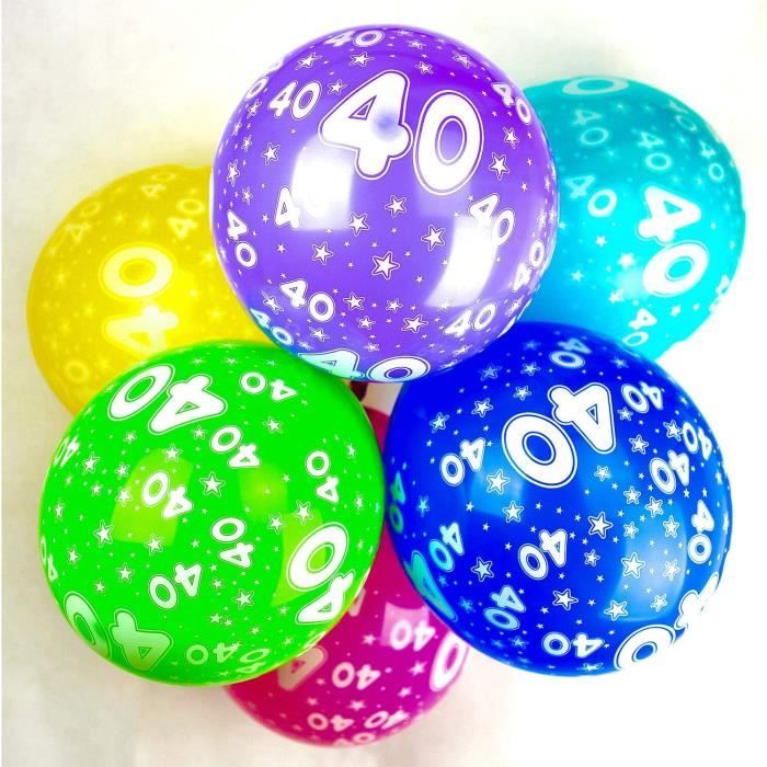 Lot De 10 Ballons D'Anniversaire De Couleurs Mélangées Pour Décoration ...