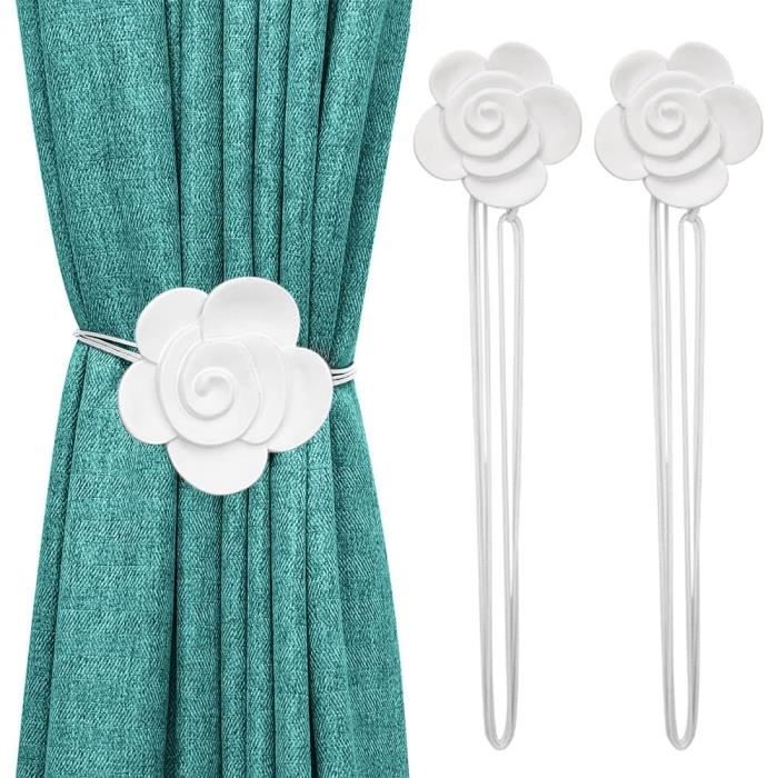 Embrasse de Rideaux Magnétique en Forme de Camélia, Boucle de Rideau ...