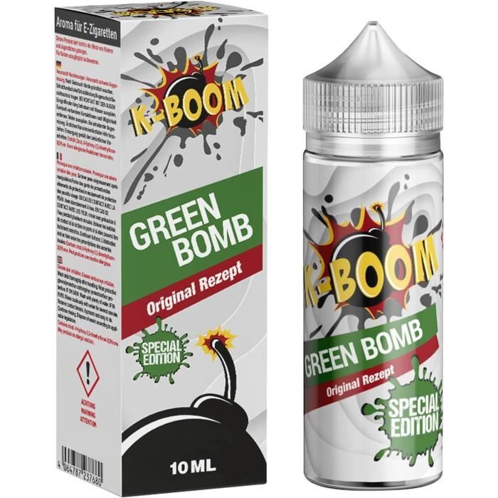 Arôme, Green Bomb, 10 ml Longfill, E-Cigarette, sans tabac et sans ...