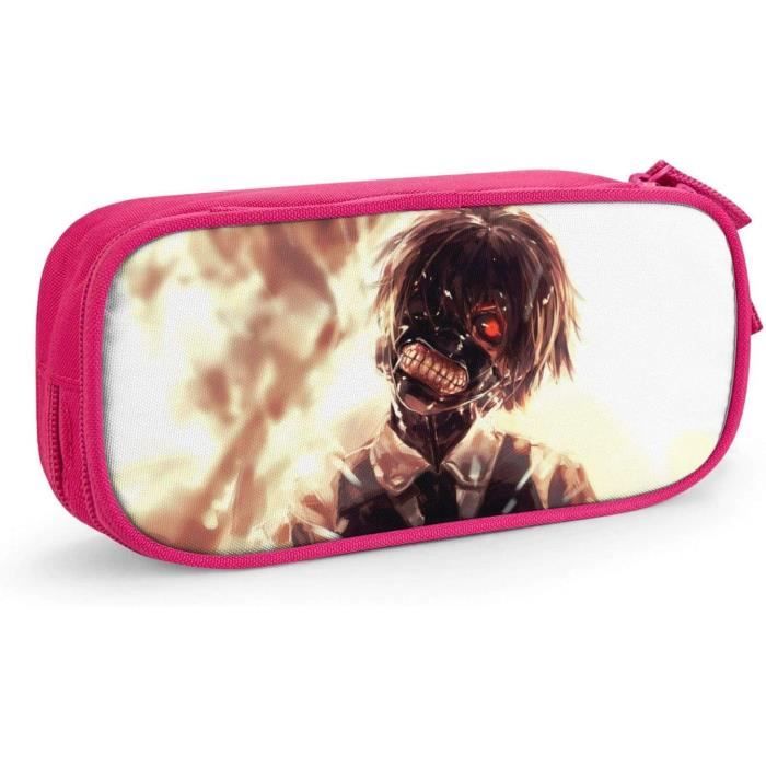 Trousse d'impression personnalisée rose - Ken Kaneki - Cuir - Noir ...