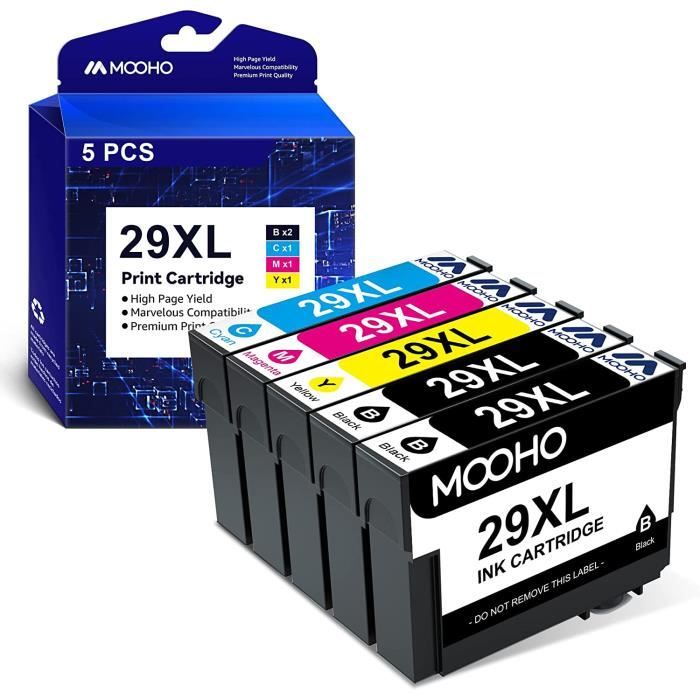 5-Pack Cartouche d'encre Compatible pour Epson 29 XL Replacement pour ...