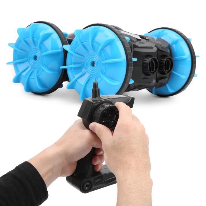 Dilwe Voiture RC Stunt 1:20 voiture de cascade télécommandée double face 2.4G conduite étanche ...