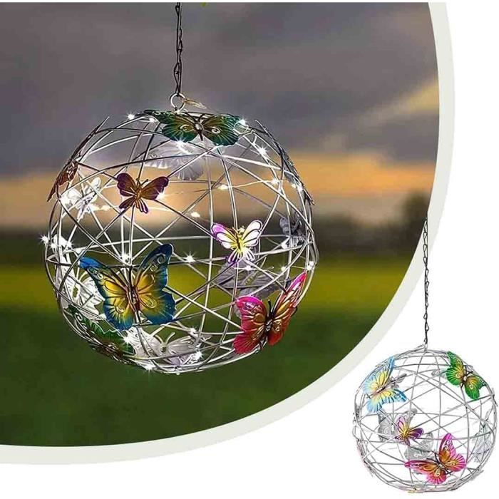 Papillon Lumières Solaires Boule De Jardin En Plein Air,Lumières De ...