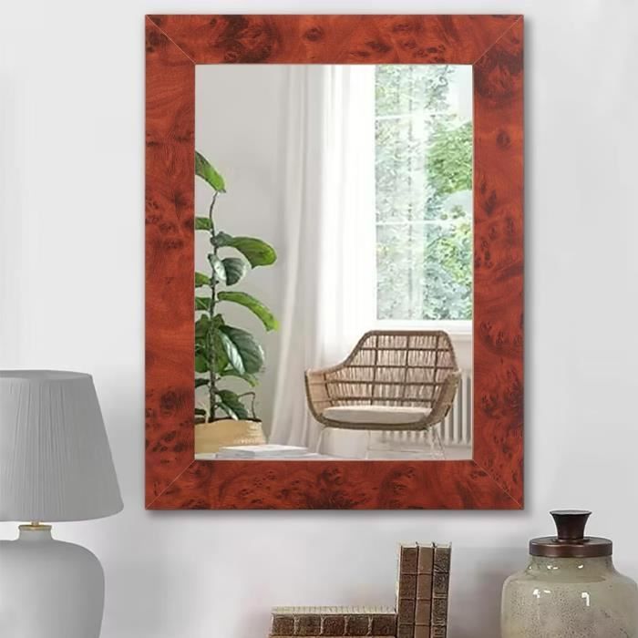 Miroir Rustique En Bois Rectangulaire 40 X 30 Cm Miroir Décoratif ...