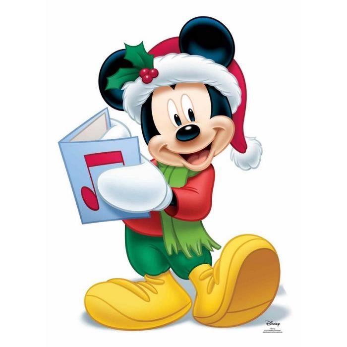 Figurine - Disney - Mickey - Noël - 93 cm - Décoration de fête - Ultra ...