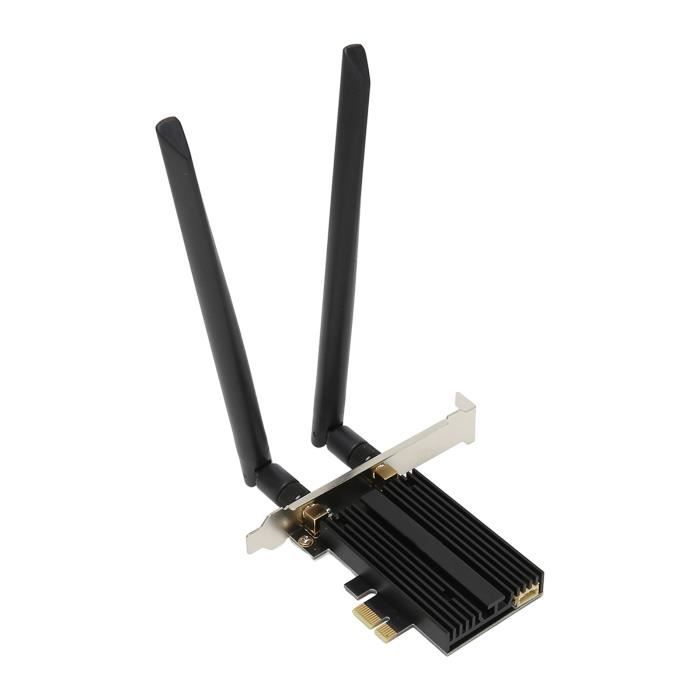 YID-Carte WiFi PCIe Carte WiFi WiFi 6E PCIe, Carte Réseau AX210 avec Triple Bande 2,4 GHz 5 GHz ...