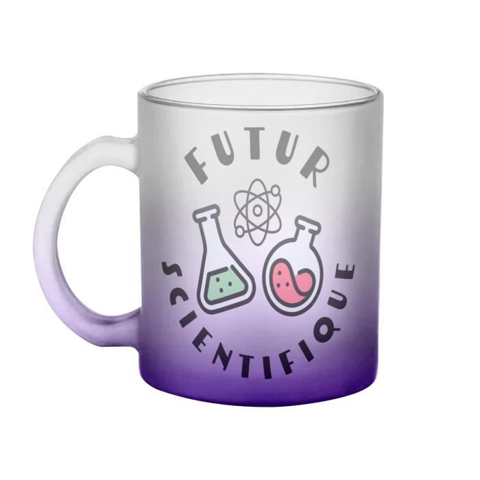 Mug en Verre Violet - Futur Scientifique Métier Sciences - Cdiscount Maison