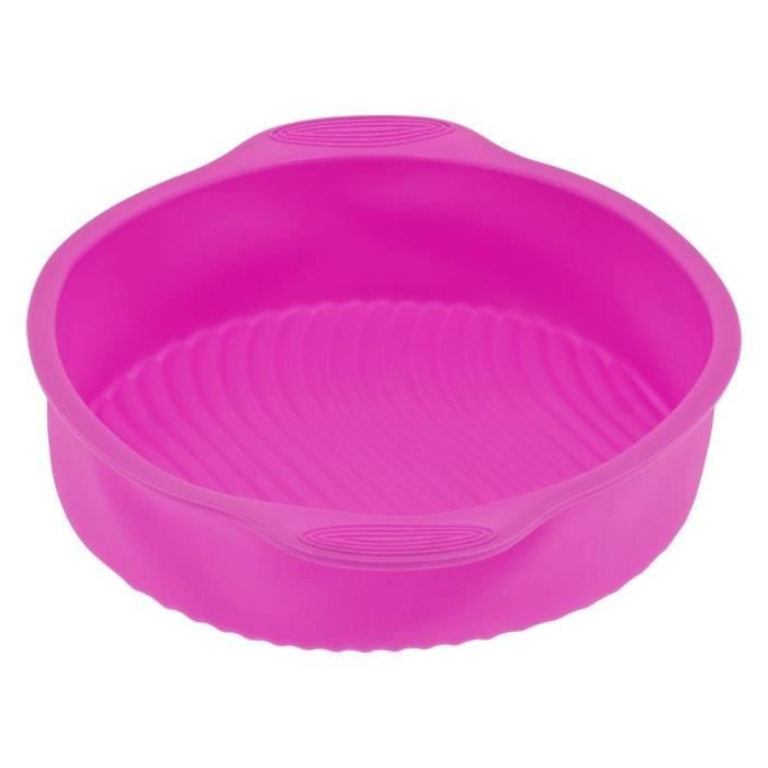 Fdit Moule de cuisson Moule à gâteau rond en silicone de 9 pouces Moule ...