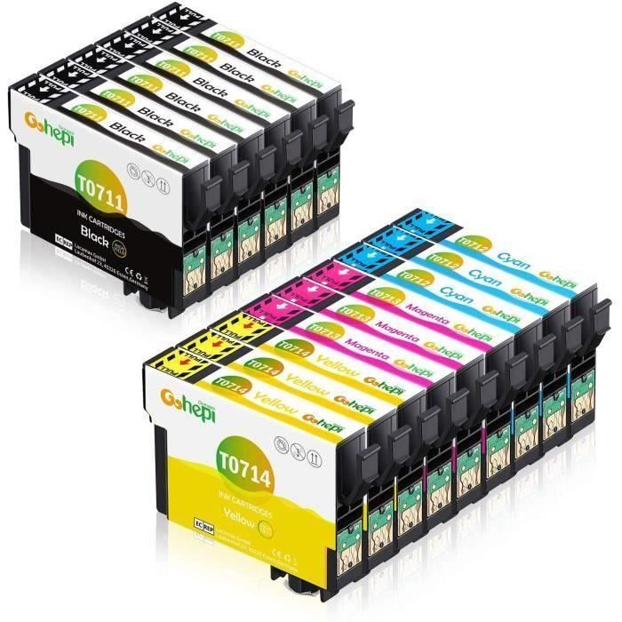 Epson Stylus DX8400 DX8450 DX4450 DX4400 Compatible Epson T0711 T0712 ...