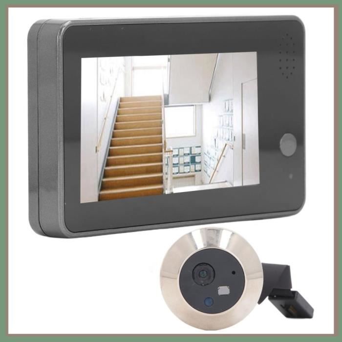 Judas de porte numérique, caméra de connexion WiFi 1080P avec détection ...