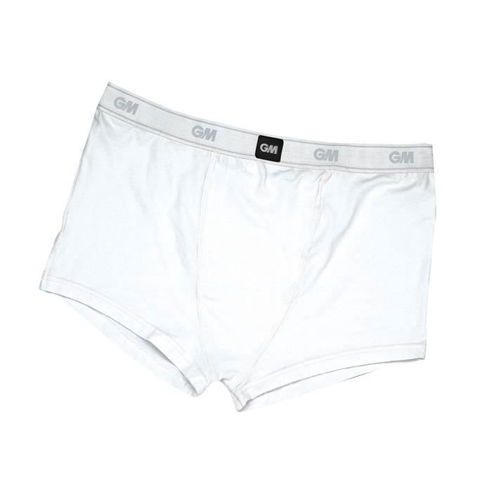 Boxer - Gunn And Moore - Blanc - Coton doux - Taille élastiquée ...