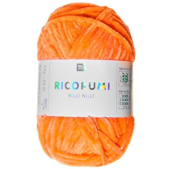Ricorumi Nilli Nili - 25 g - 29 - Orange néon - Cdiscount Beaux-Arts et ...