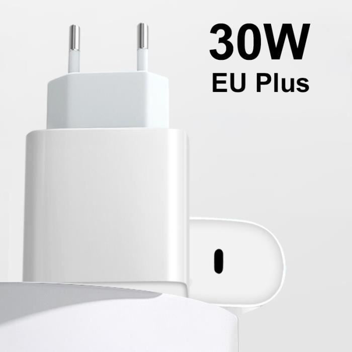 Chargeur rapide PD3.0 pour iPhone,câble USB C,chargeurs de téléphone ...