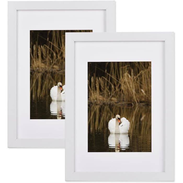 Lot De 2 Cadres Photo, Format A4, 21 X 30 Cm, Avec Passe-Partout ...