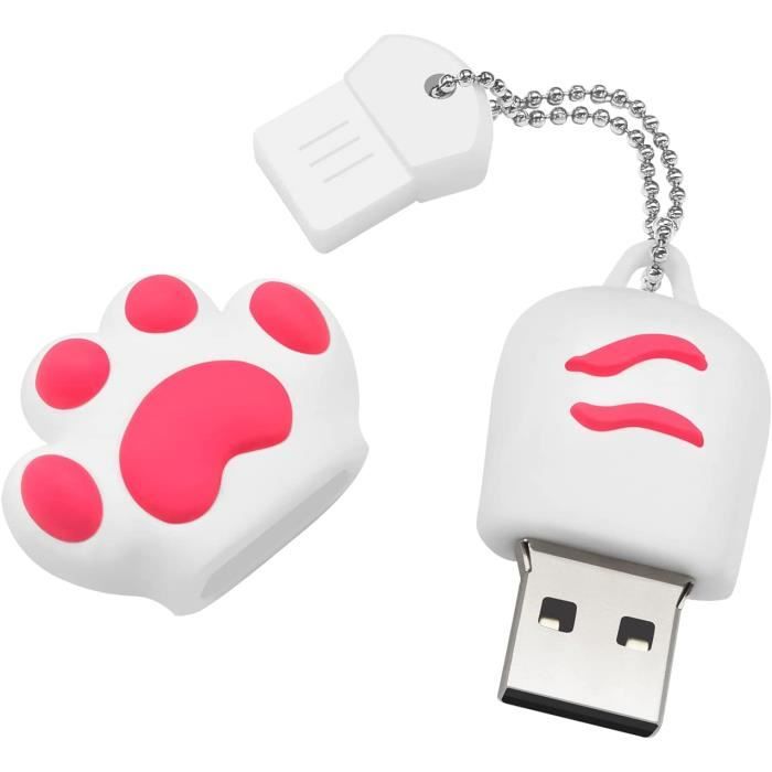 Cle Usb 128 Go Clé Usb Grande Capacité Flash Drive Mignonne Patte De ...