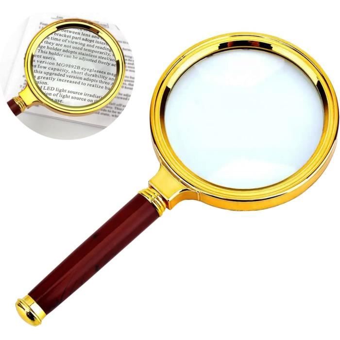 Loupe 15X 60Mm Portable Grande Loupe Pour Lecture, Soudure, Inspection ...