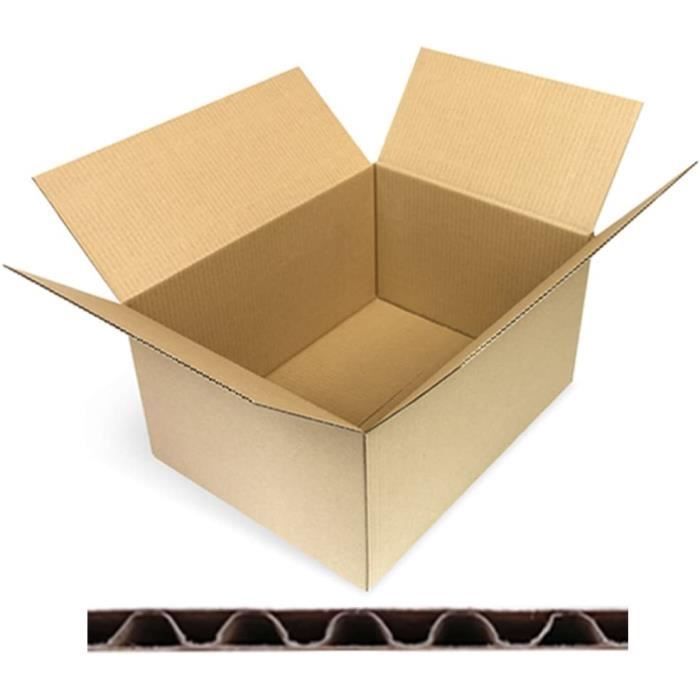 300 x cartons Colis Simple cannelure 40 x 30 x 20 cm Brun - KK 90 ...