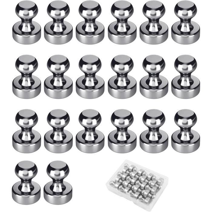 20 Pcs Aimants Puissants, Aimant Neodyme, Aimants Tableau Magnétique ...
