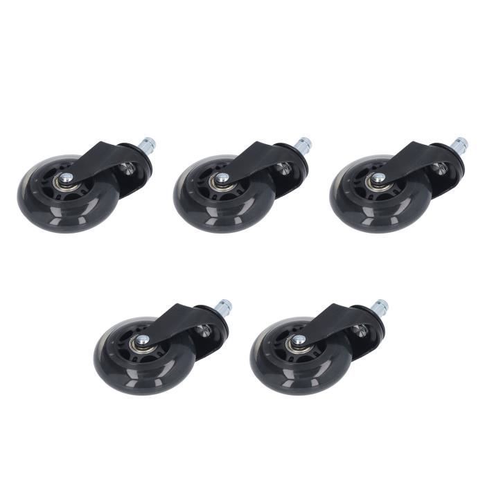 Roue rotative de chaise Roulettes, 5 Pcs 3in 360 Degrés Sans Bruit ...