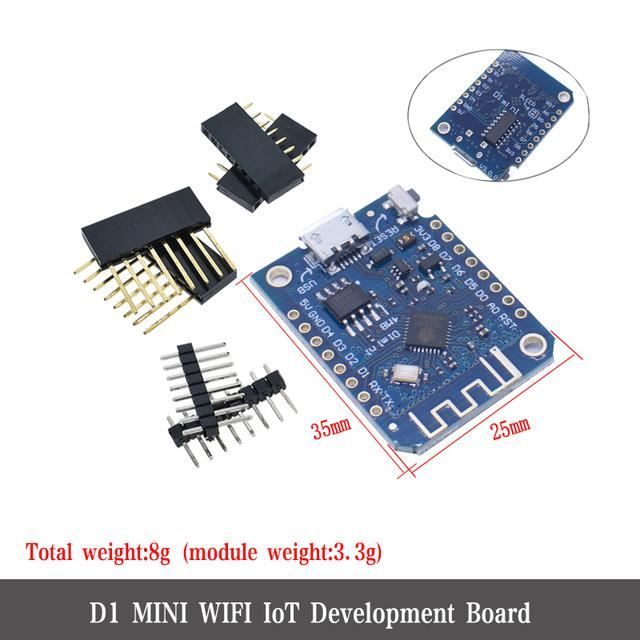 Circuits intégrés,D1 V3.0--Carte De Développement Wemos Wifi D1 Mini ...