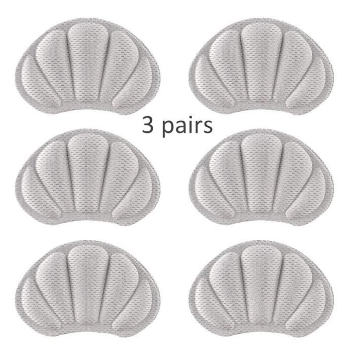 TALONNETTE,A-Gray--Autocollants pour talons de baskets, 3 paires, doux ...