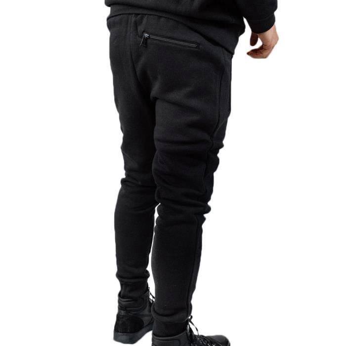 Jogging Homme Noir Redskins Rza - Taille haute - Taille élastique - 85% ...