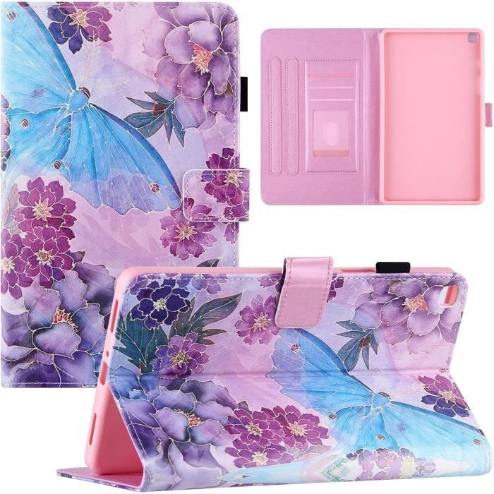 Tablet Coque Pour Samsung Galaxy Tab A8 (2019)-T290-T295, Pu Cuir Flip ...