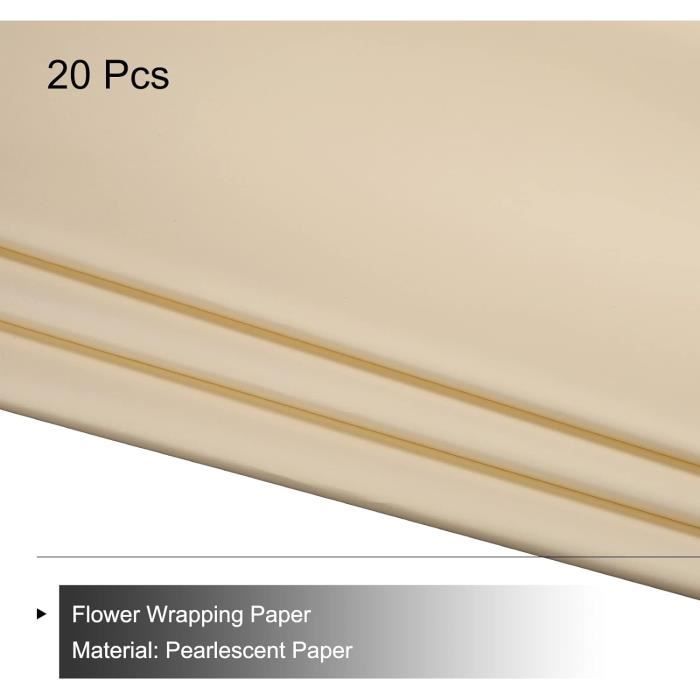 20Pcs Papier Fleuriste Emballage Nacré Film Emballage Bouquet Fleur 58 ...
