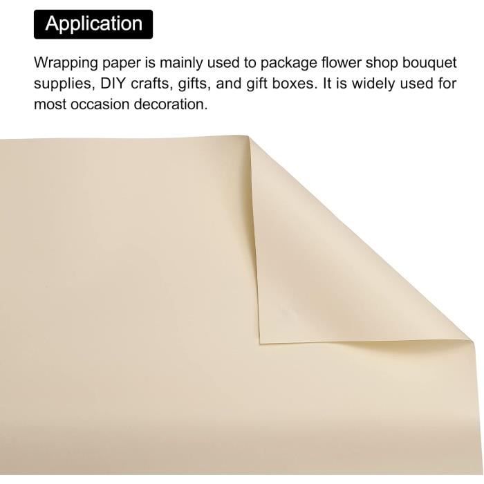 20Pcs Papier Fleuriste Emballage Nacré Film Emballage Bouquet Fleur 58 ...