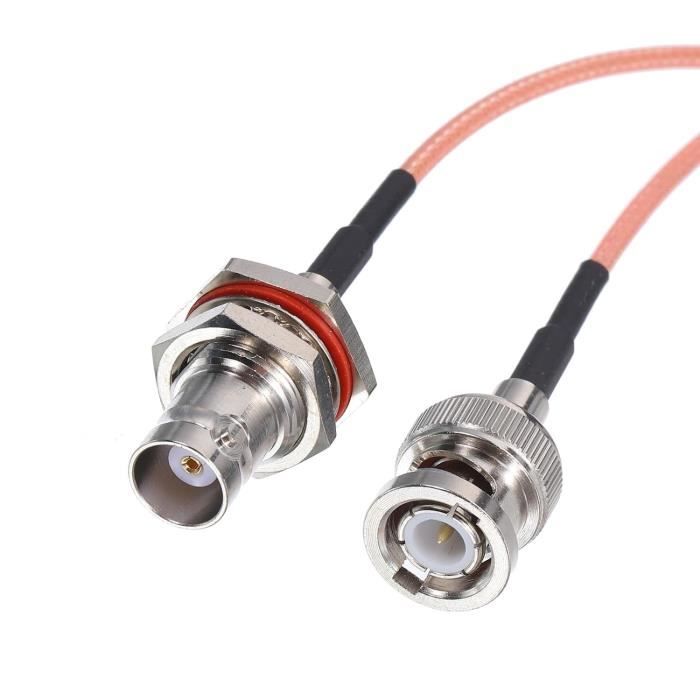 Câbles Coaxiaux Rg316 Bnc Mâle Vers Bnc Femelle Avec Adaptateur, Faible Perte, Câble Coaxial Rf ...
