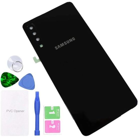Couvercle Batterie Vitre Arrière de Remplacement pour Samsung Galaxy A7 2018 A750F Origine Cache ...