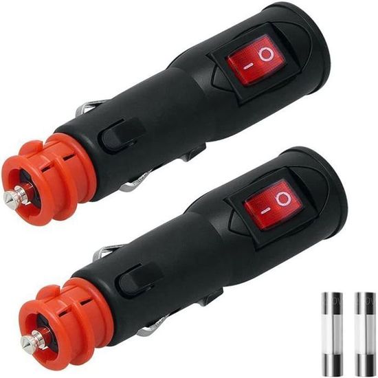 Allume Cigares Fiche, Prise Allume Cigare male universelle 12V, avec ...