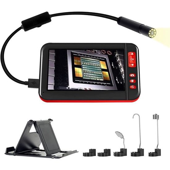 Camera D'Inspection Canalisation Etanche, Cable Camera avec écran IPS ...