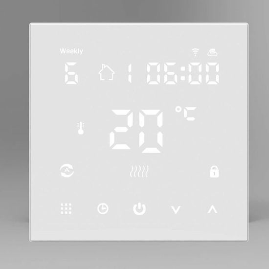 Thermostats intelligents sans Fil, Thermostat WiFi pour Chauffage électrique, Thermostat d ...