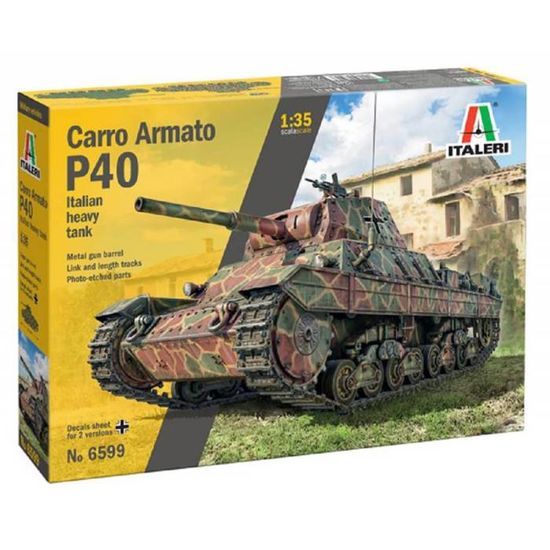 ITALERI - Maquette Char Carro Armato P.40 Italeri 6599 1/35ème Maquette Char Promo - Ref : 13753 ...