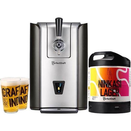 Pack tireuse à bière PerfectDraft Pro - Ninkasi + 2 verres Ninaksi - 5 ...