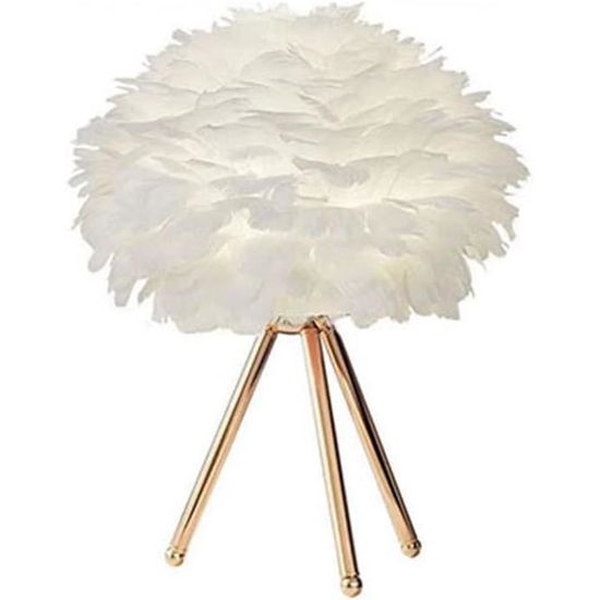 Lampe À Plumes, Lampe À Plumes D'Autruche À Interrupteur Tactile ...