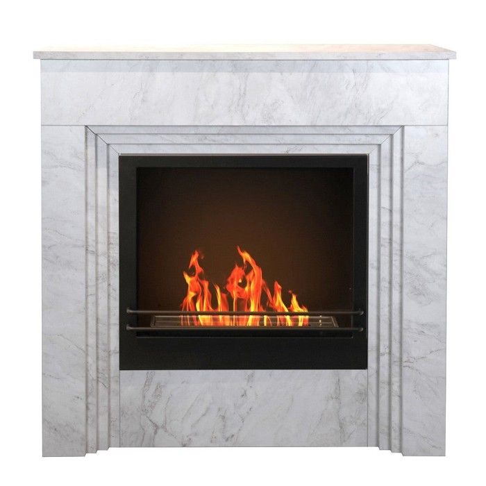 Cheminée au bioéthanol - DIVINA FIRE - BELLINI - Bois effet marbre ...
