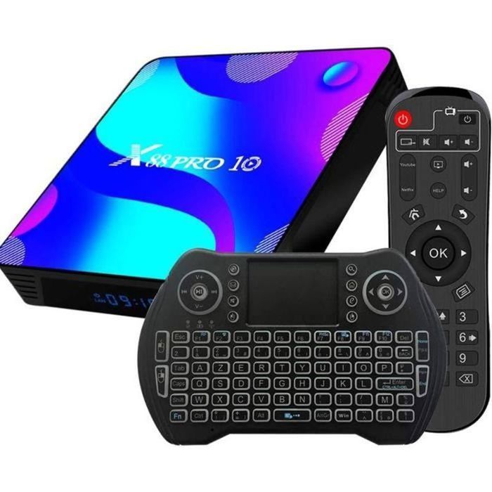 MEDIA STREAMER - BOX MULTIMEDIA Boîte TV 110 - RK3318 Quad-Core 64bit ...
