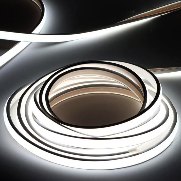 Ruban LED COB 220V 230V sans Transformateur Exterieur Interieur IP67 ...